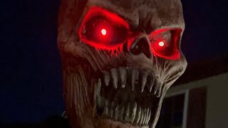 Christmas Inflatable Santa Claus On Spirit Halloween Mr Dark Mechanism ...