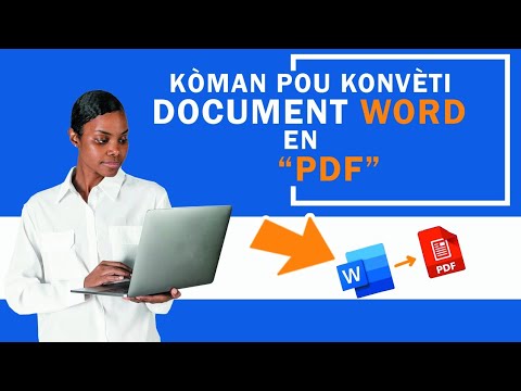 Men Kòman Pou Konvèti Yon Dokiman Word En Pdf Youtube
