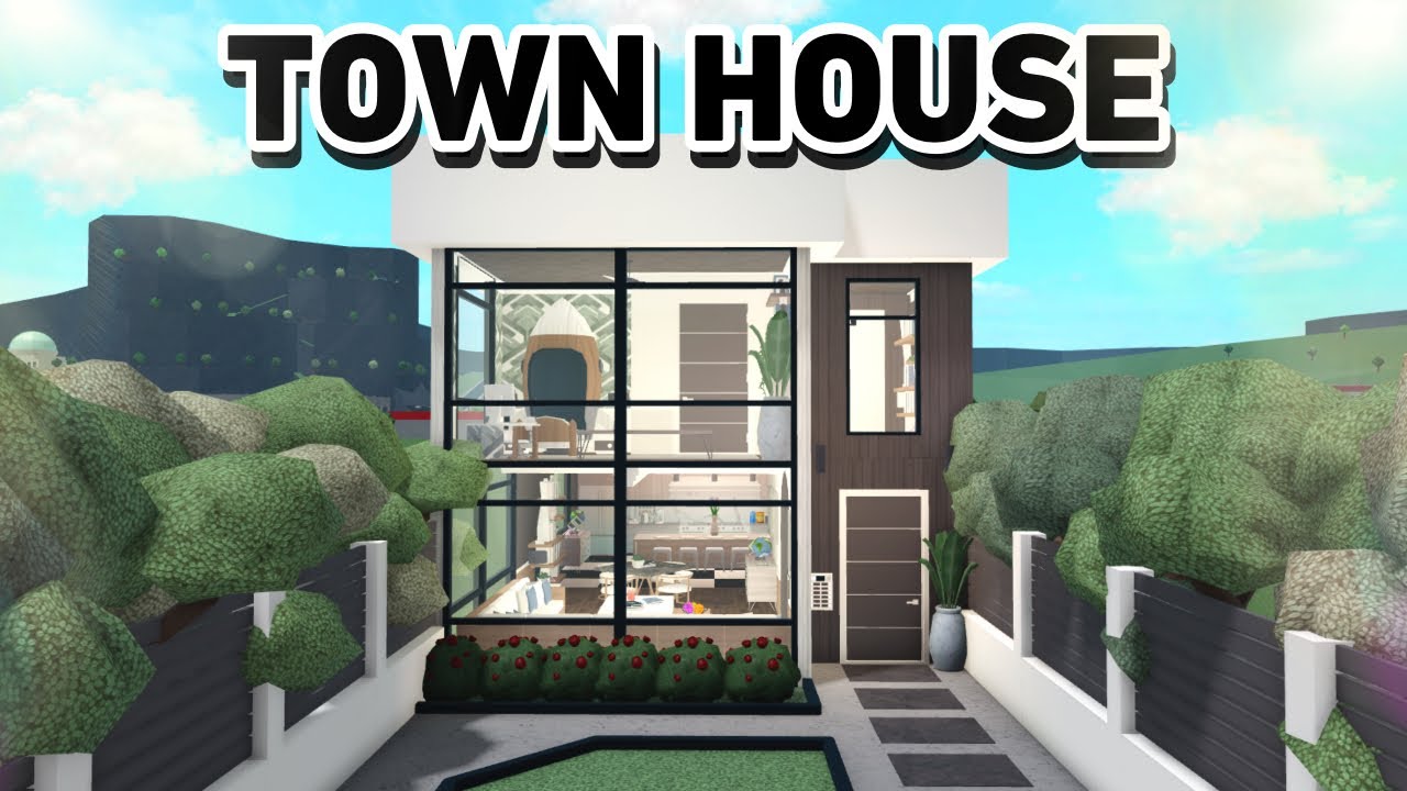 Building A Townhouse In Bloxburg Youtube