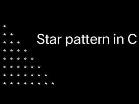 Print Star Pattern In C Easy Programming Youtube