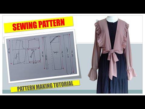 Pecah Pola Outer Kekinian Pattern Making Tutorial Youtube