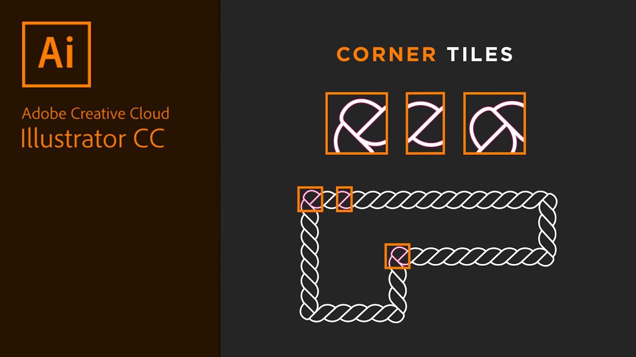 How To Create Pattern Brushes With Corners In Illustrator Youtube