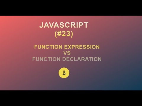 Javascript For Beginners 23 Function Declaration Vs Function