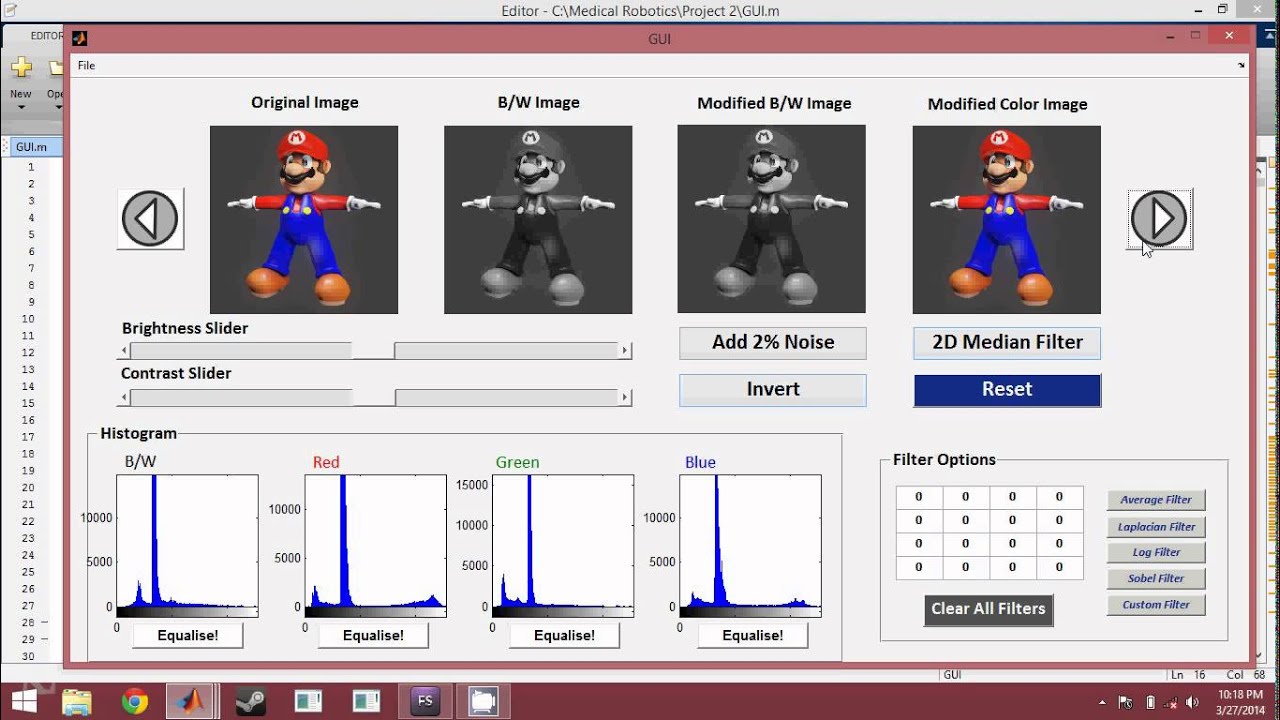 Matlab Image Processing Toolkit Gui Part1 Youtube