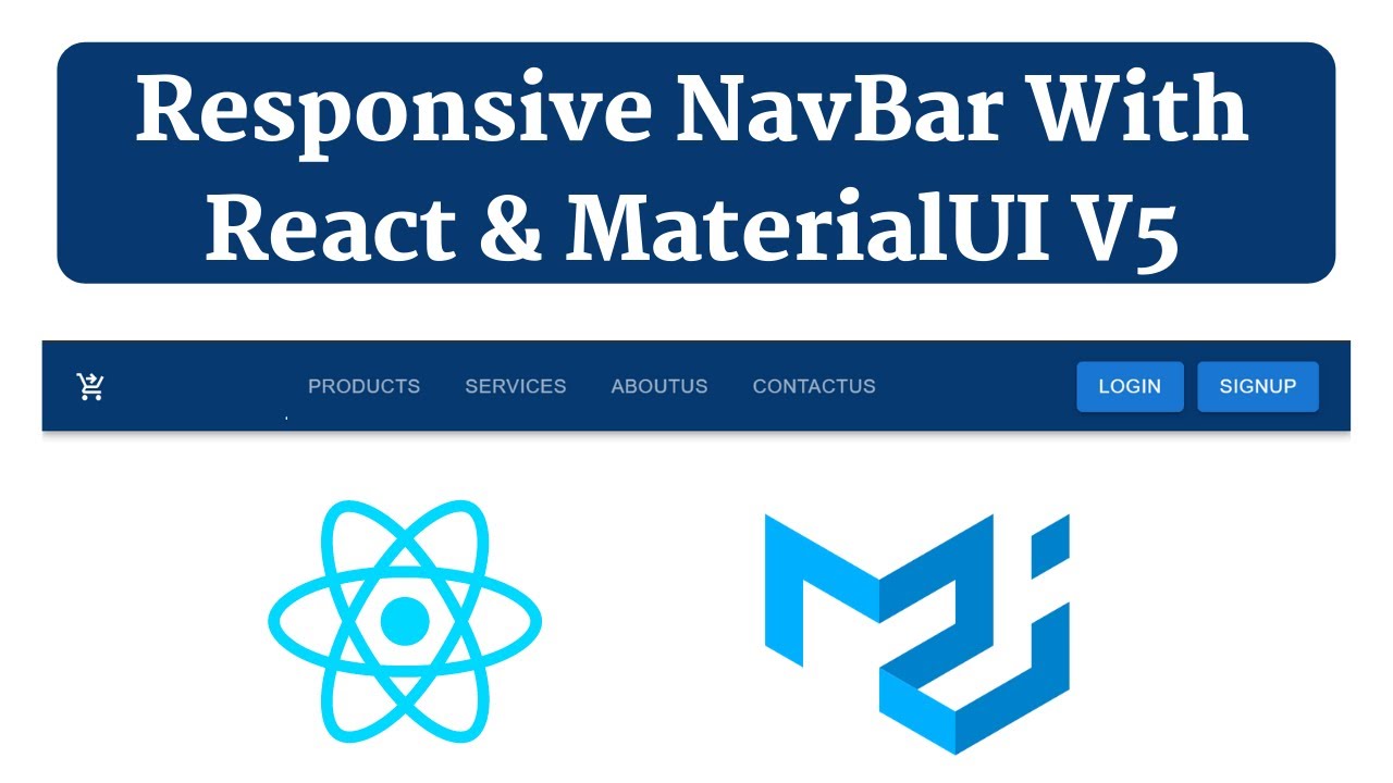 Create Responsive Navigation Bar With Materialui 5 And Reactjs