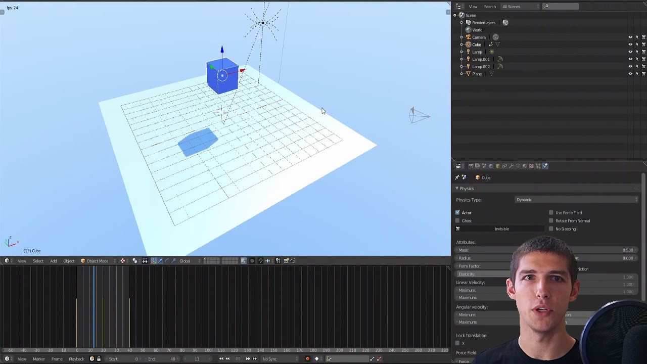 Jumping In Upbge 2019 Logic Bricks Youtube