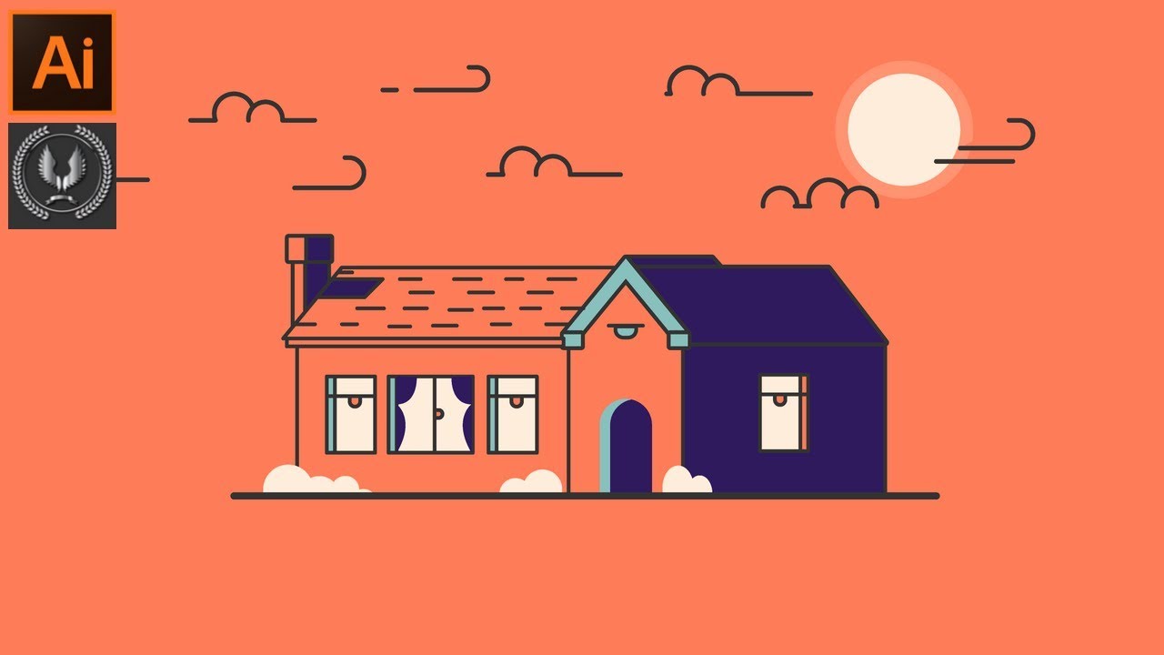 Adobe Illustrator Cc Tutorial How To Make A Flat Background Design