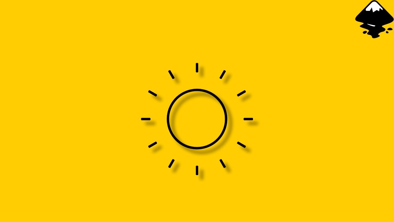 Create A Sun Icon In Inkscape Youtube