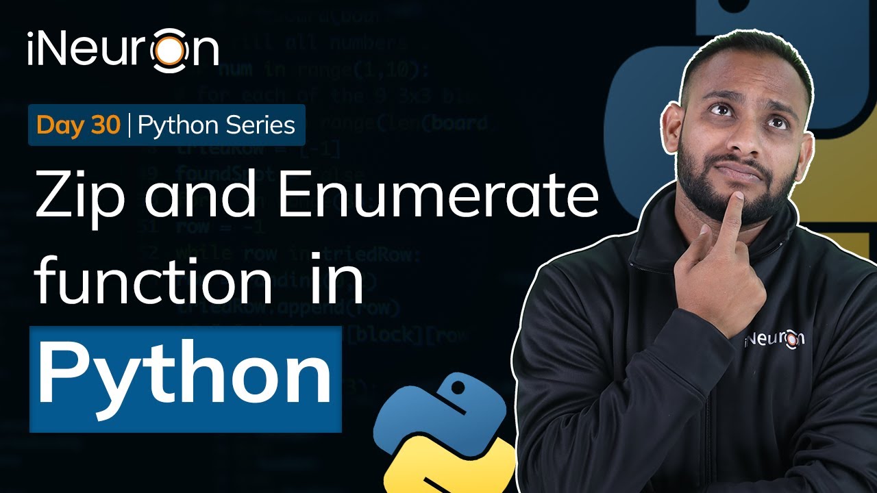 Zip And Enumerate Function In Python Python Hindi Ineuron Hindi