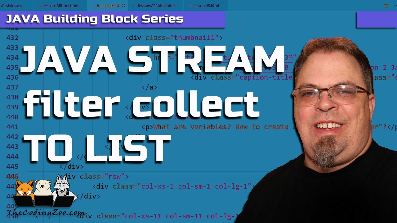 Java Streams Filter Java Stream Collectors Youtube