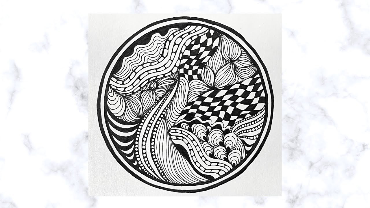Zentangle Art Doodle Patterns Zendoodle Youtube