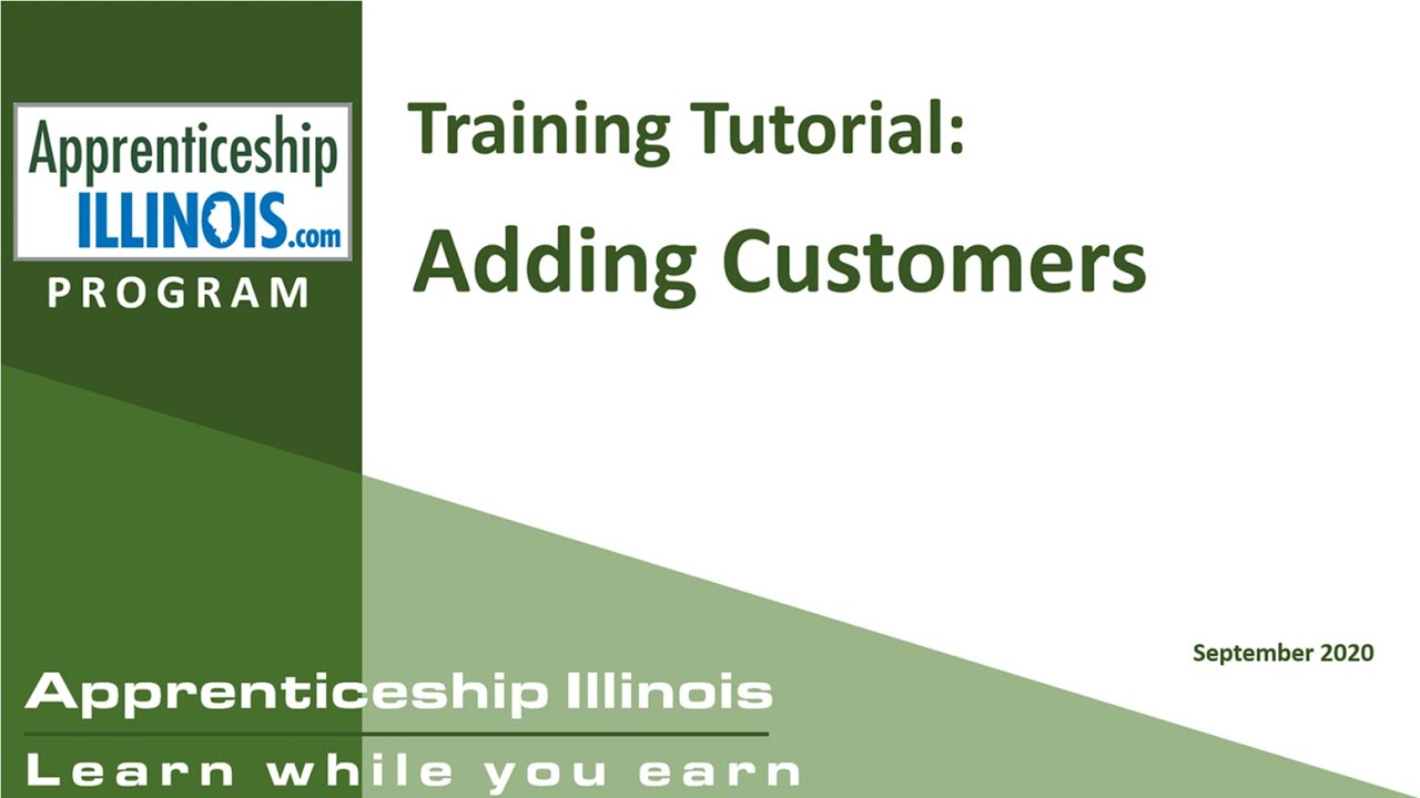 Adding Customers Tutorial Youtube