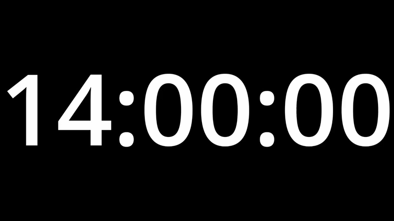 14 Hour Timer No Sound 14 Hour Countdown Youtube