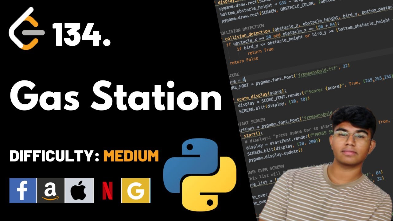 Gas Station Leet Code 134 Theory Explained Python Code Youtube