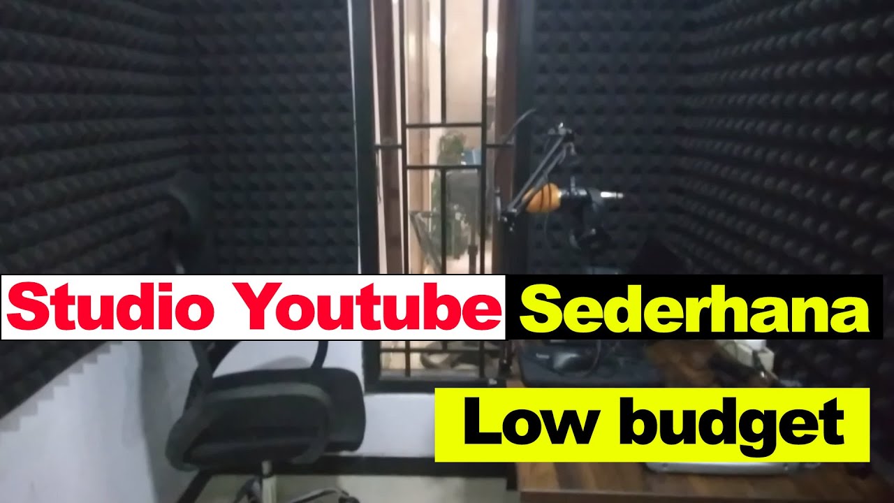Membuat Studio Sederhana Tutorial Low Budget Youtube