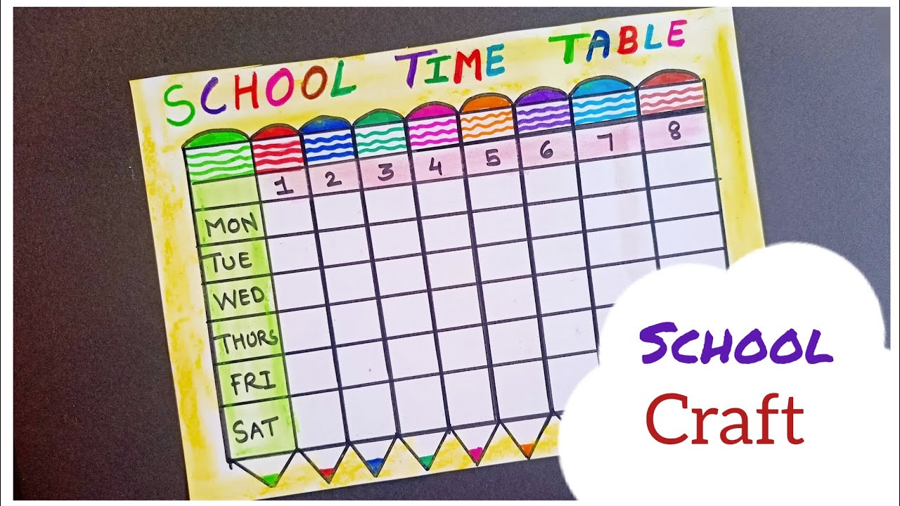 How To Make Study Time Table For Class 7 At Charlotte Revell Blog