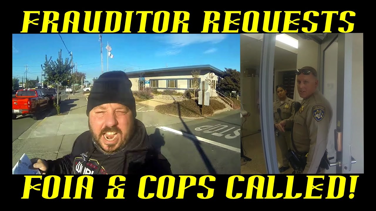 Frauditor Requests Foia Records Cops Called Youtube