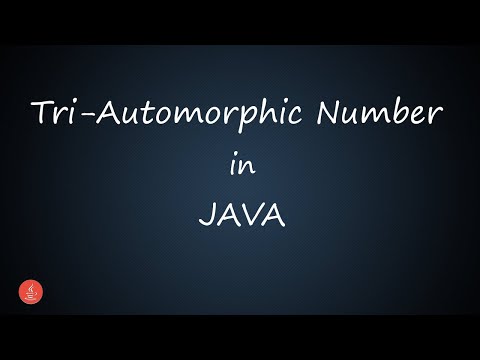 Tri Automorphic Number In Java Bluejcode Youtube