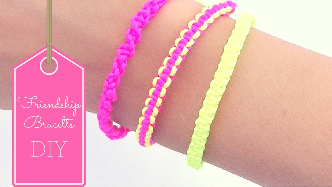 Diy Friendship Bracelets Easy Youtube