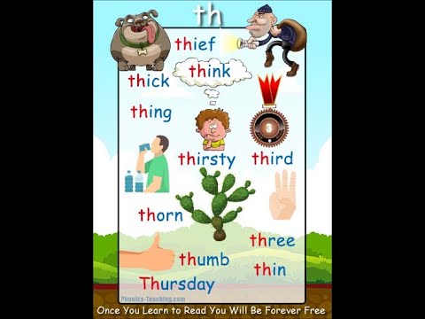 Th Words Blending Phonics Phase 3 Youtube