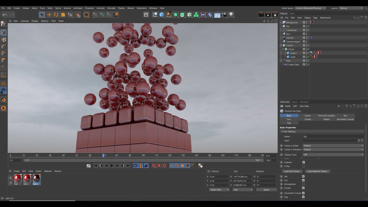 Modify Cloning With Camera Keyframing Cinema 4d Tutorial Workflow Youtube