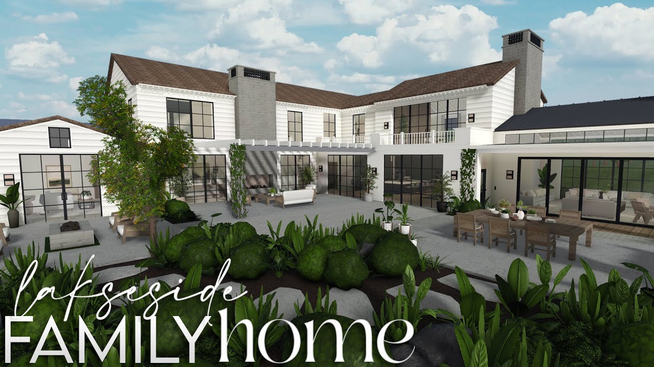 Bloxburg Lakeside Family Home House Build Youtube