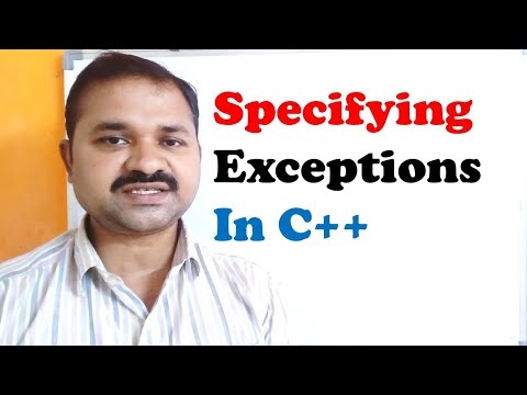 Specifying Exceptions In C Youtube