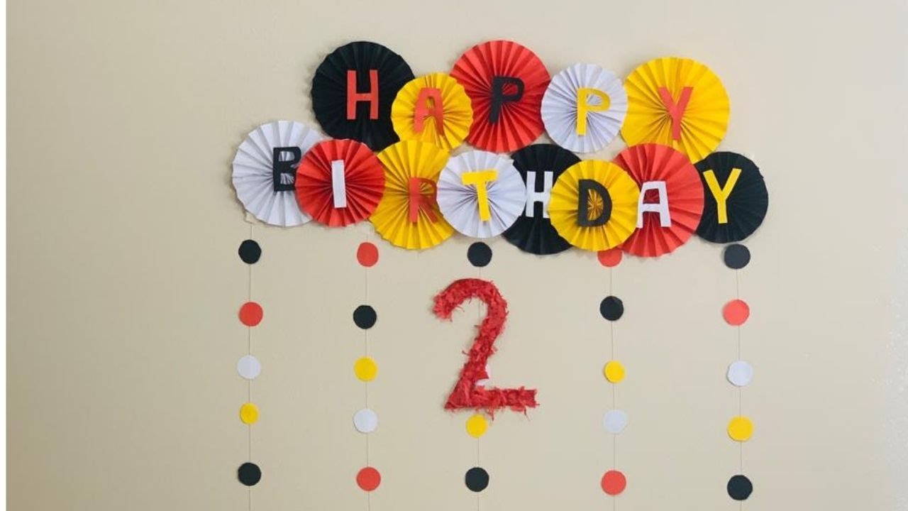 Paper Craft Ideas For Wall Decoration For Birthday Infoupdate Org