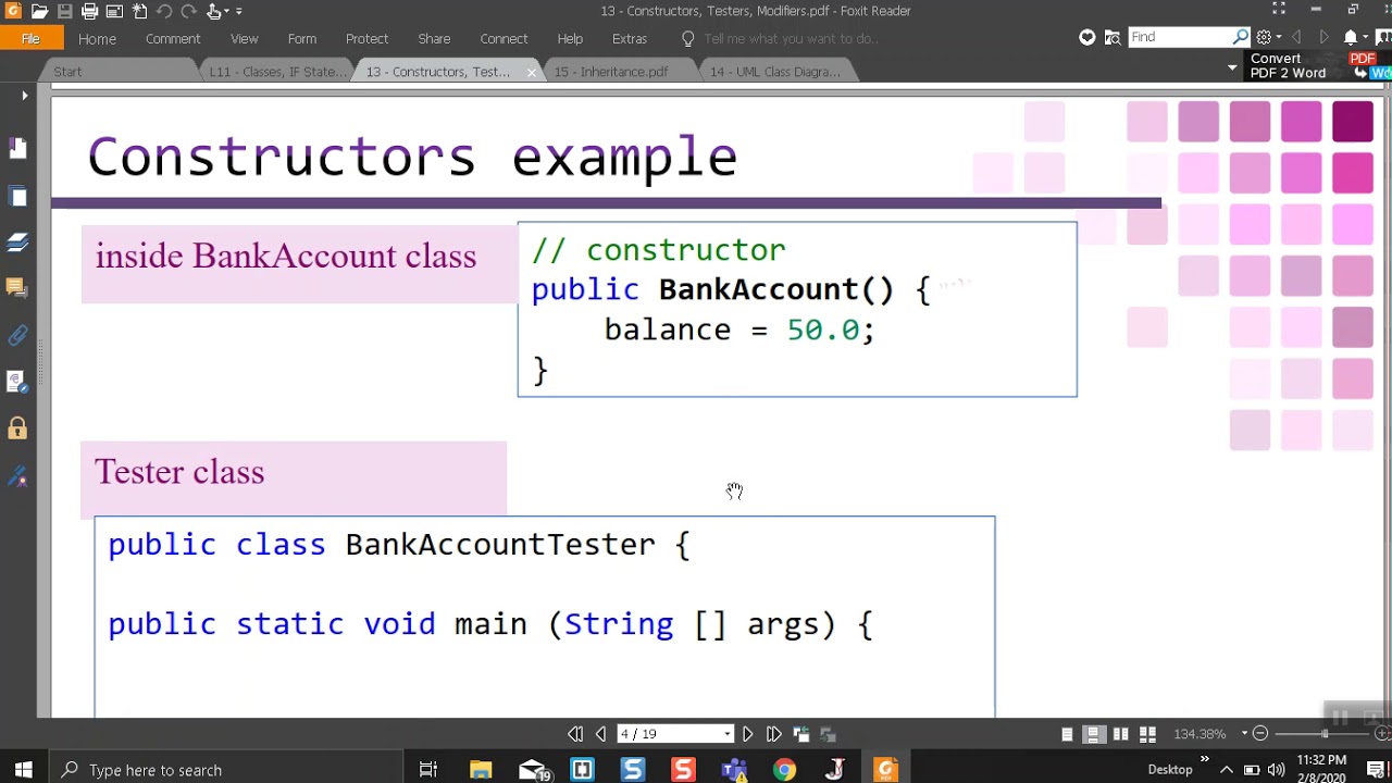 Java Tutorial Constructors Youtube