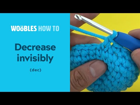 How To Invisibly Decrease Stitches Dec In Crochet Youtube