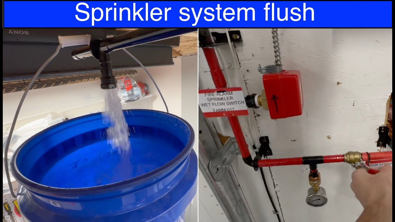 Flushing Out Sprinkler System Youtube