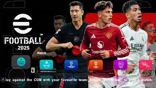 Pes Efootball 2025 Eurocopa Ppsspp Download Mediafire Pes 25 Ppsspp ...