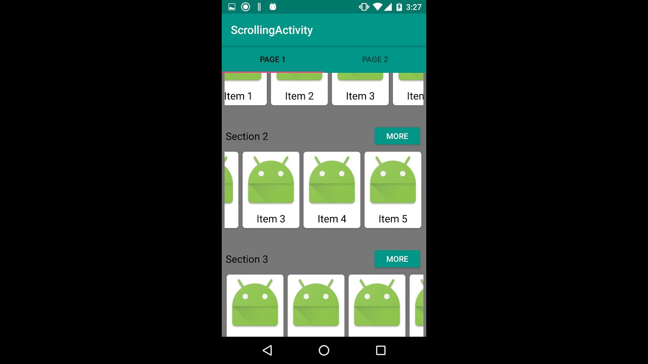 1 Nested Recyclerviews Multiple Like Play Store Using Android Studio