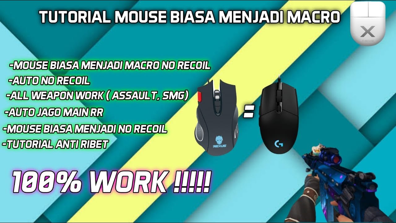 Tutorial Mouse Biasa Menjadi Macro No Recoil Workk All Mouse