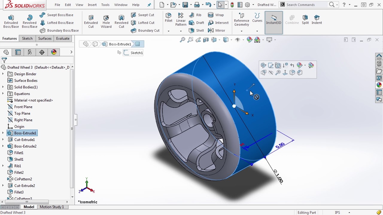 Solidworks Tutorial 48 Sketch Editing Youtube