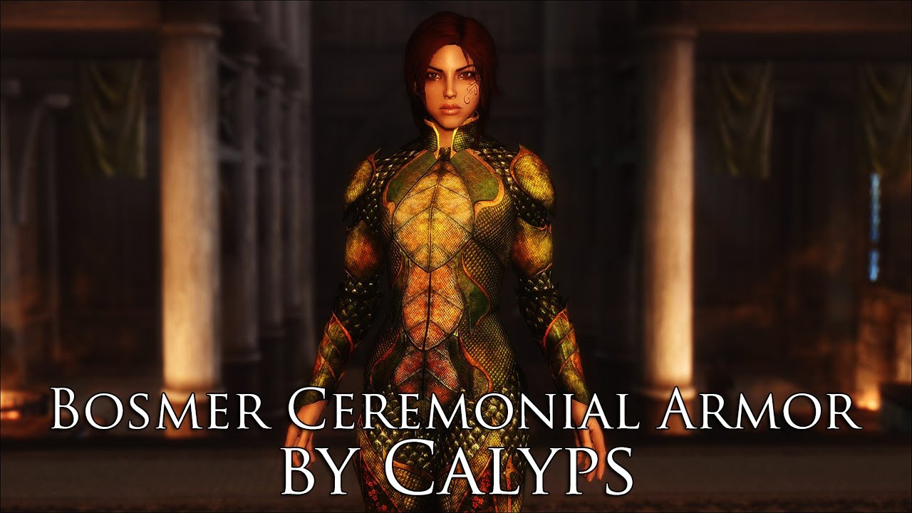 Tes V Skyrim Mods Bosmer Ceremonial Armor By Calyps Youtube