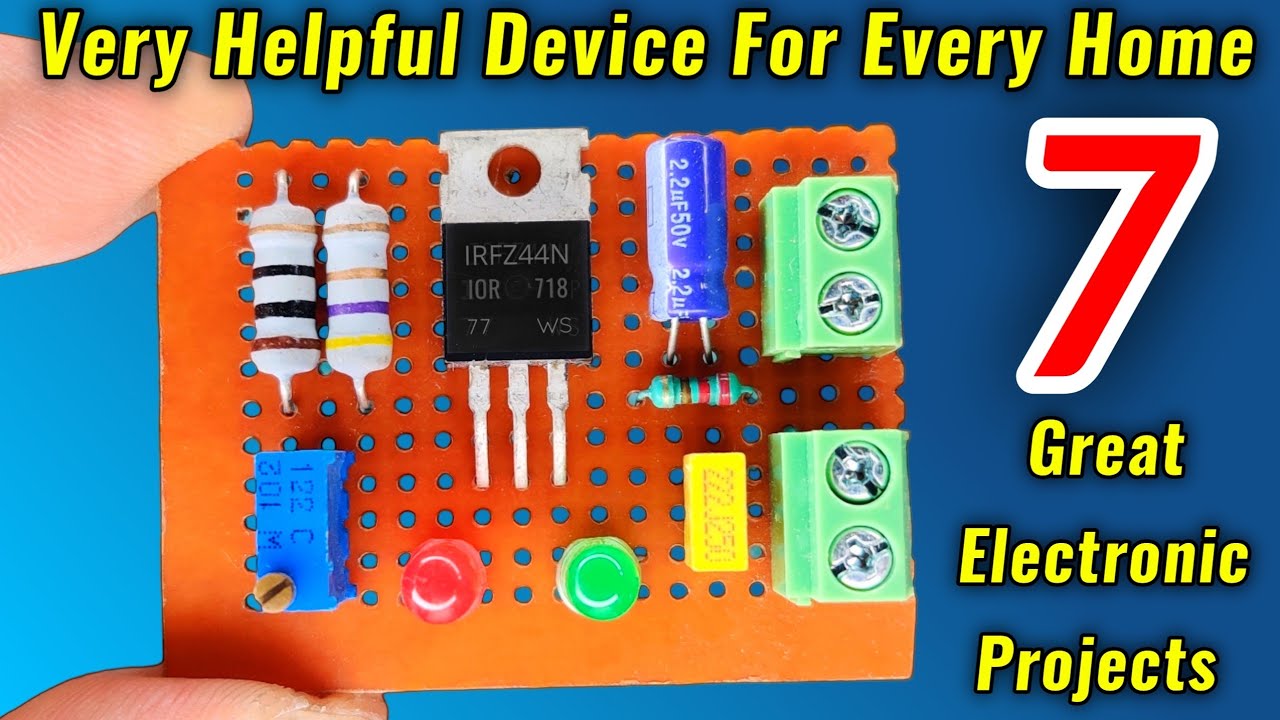 7 Helpful Electronic Projects For Beginners Youtube