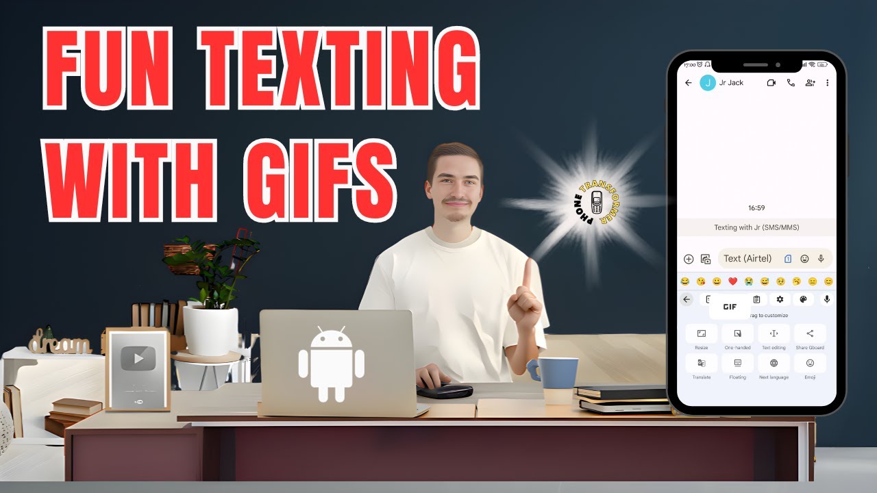 How To Send Gifs In Text Messages On Android Youtube