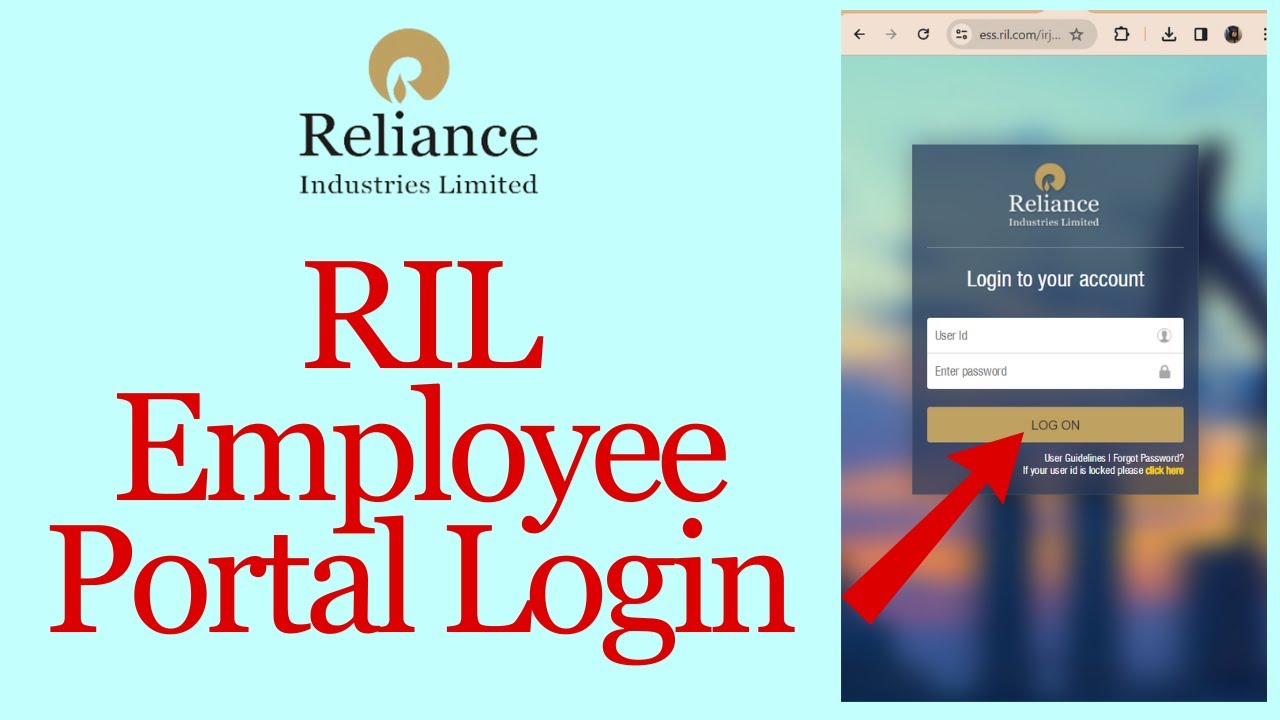 How To Login Into Ril Reliance Industries Limited Employee Portal