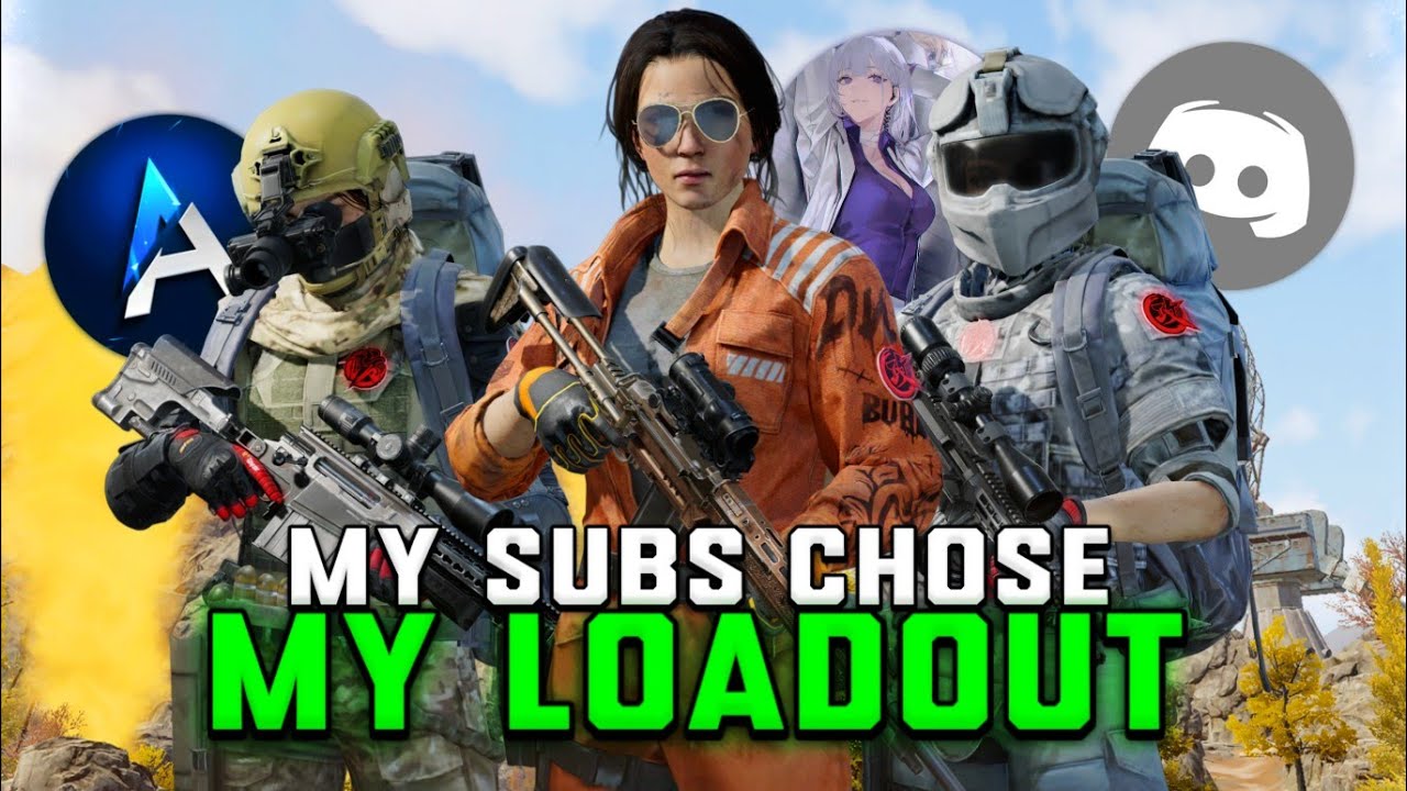 I Let My Subscribers Build My Loadouts Arena Breakout Youtube