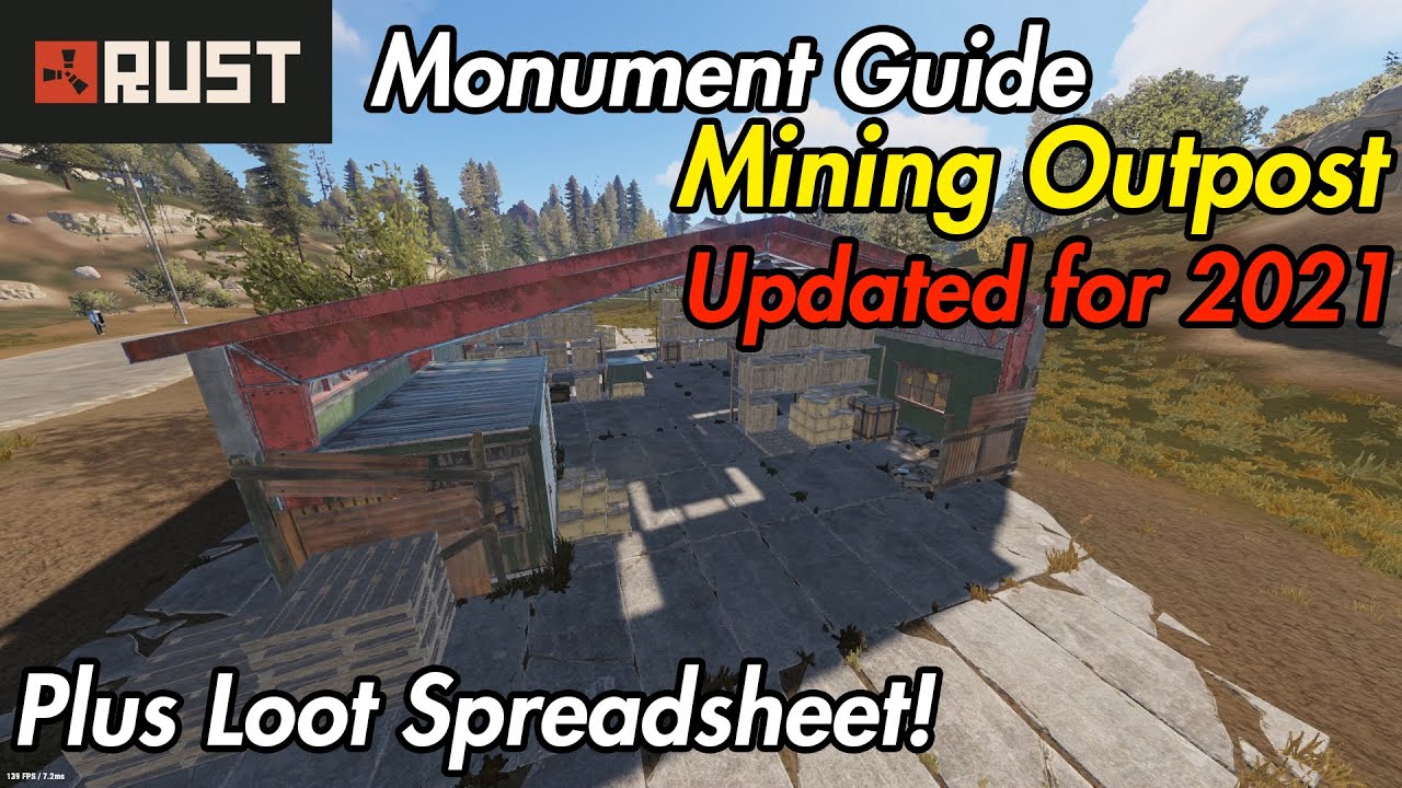 Rust Monument Guide Mining Outpost 2021 Update Youtube