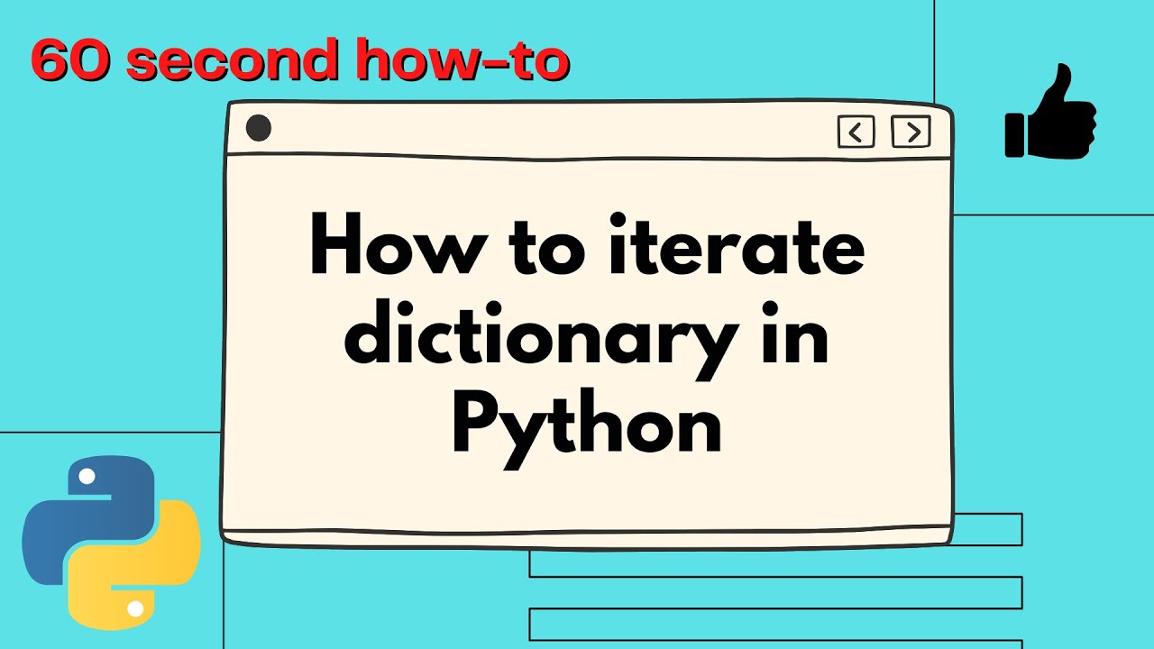 How To Iterate Dictionary In Python Youtube