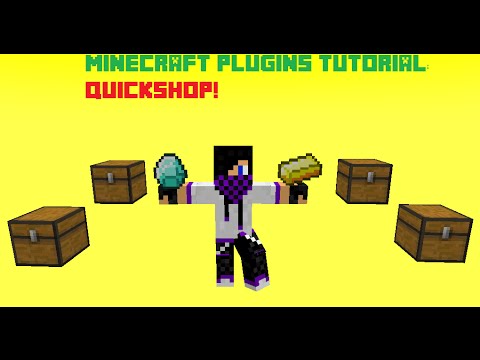 Minecraft Plugins Tutorial Quickshop Youtube