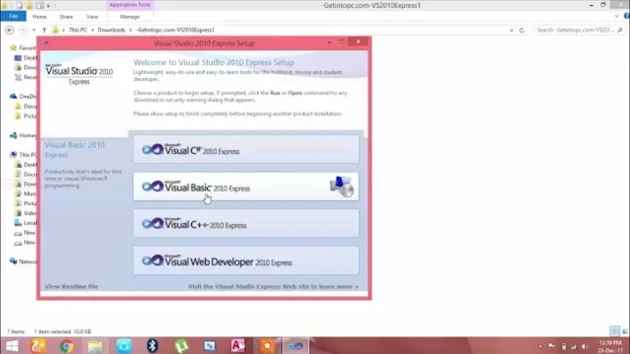 How To Download Visual Studio 2010 Express Tamil Youtube