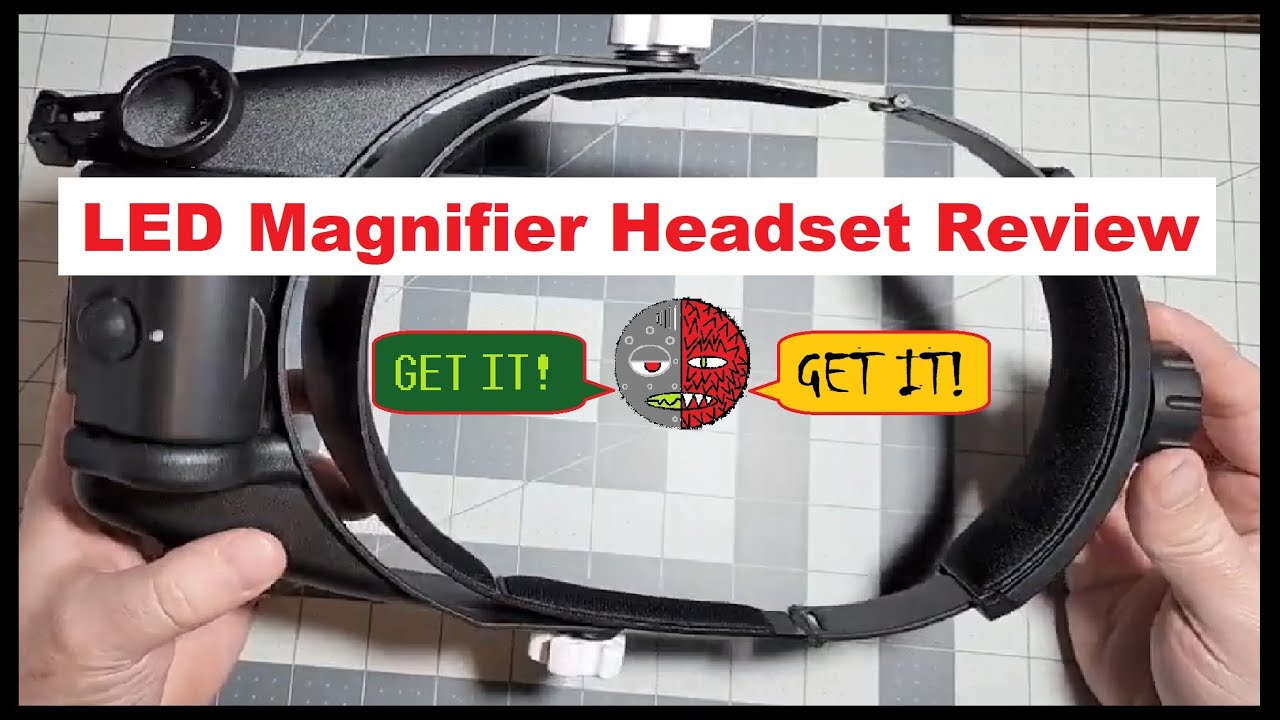 Led Magnifier Headset Review Dilzekui Head Mount Magnifier With Led