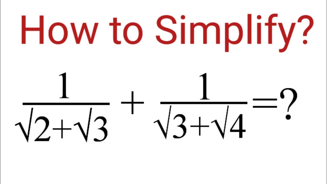 How To Find Math Simplifying Solve Math Simplification Youtube