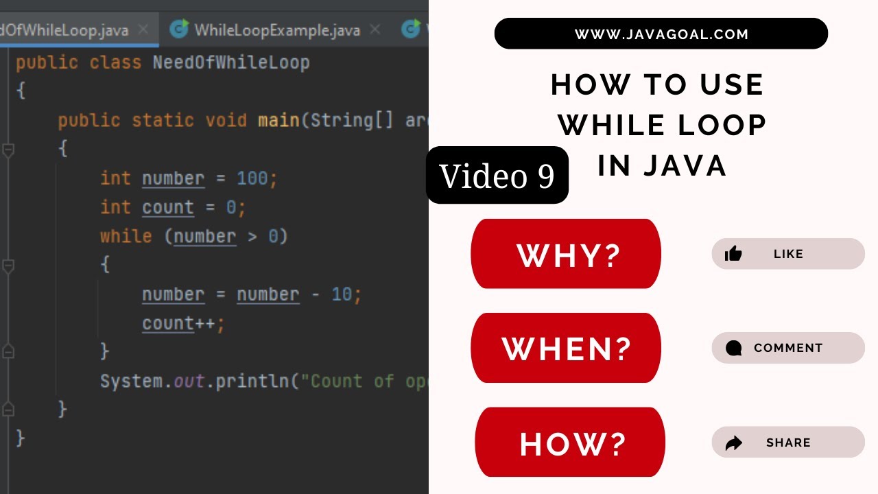 While Loop In Java In Hindi What Is The Use Of While Loop In Java