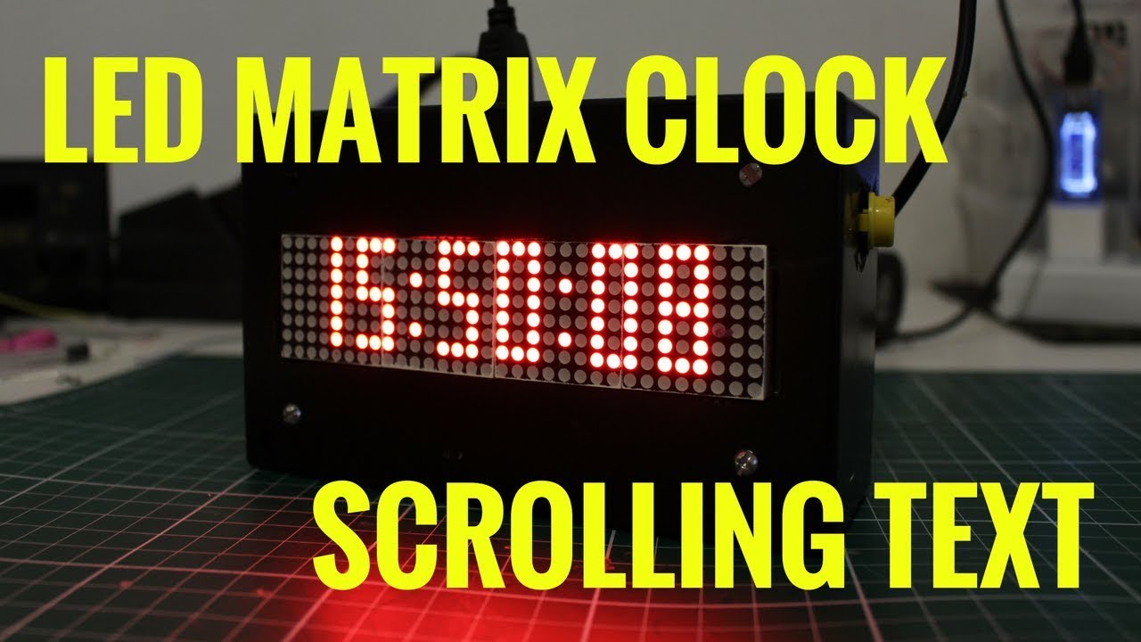 Arduino Led Matrix Clock At John Keys Blog