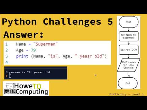 Python Challenges Level 1 Challenge 5 Youtube