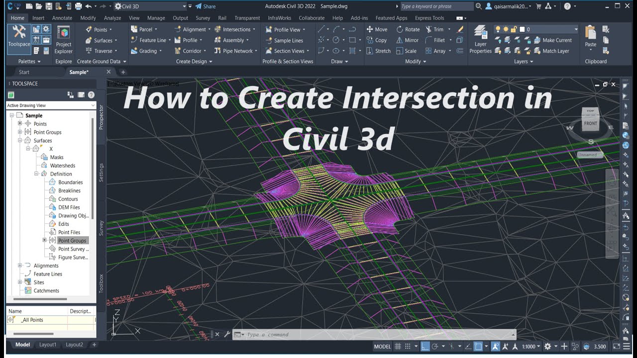 How To Create Intersection In Civil 3d Civil 3d Intersections